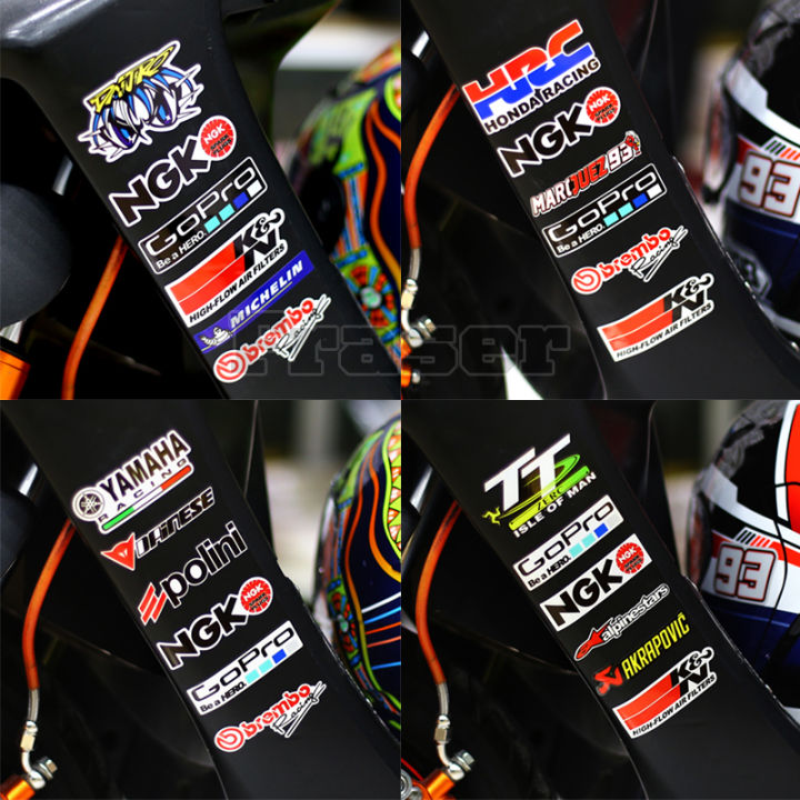 [Ready Stock]1pc Reflective Motorcycle Side Strip Bike Helmet Sticker ...