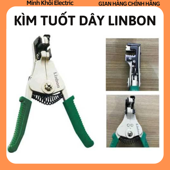 Kìm tuốt dây điện Linbon LB-506, kìm tuốt dây cáp tự động Linbon, kìm ...