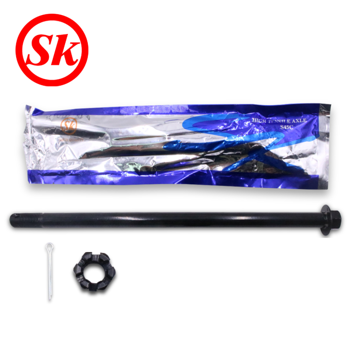 SK Pivot Axle Swing Arm High Tensile With Castle Nut For Suzuki GD110 ...