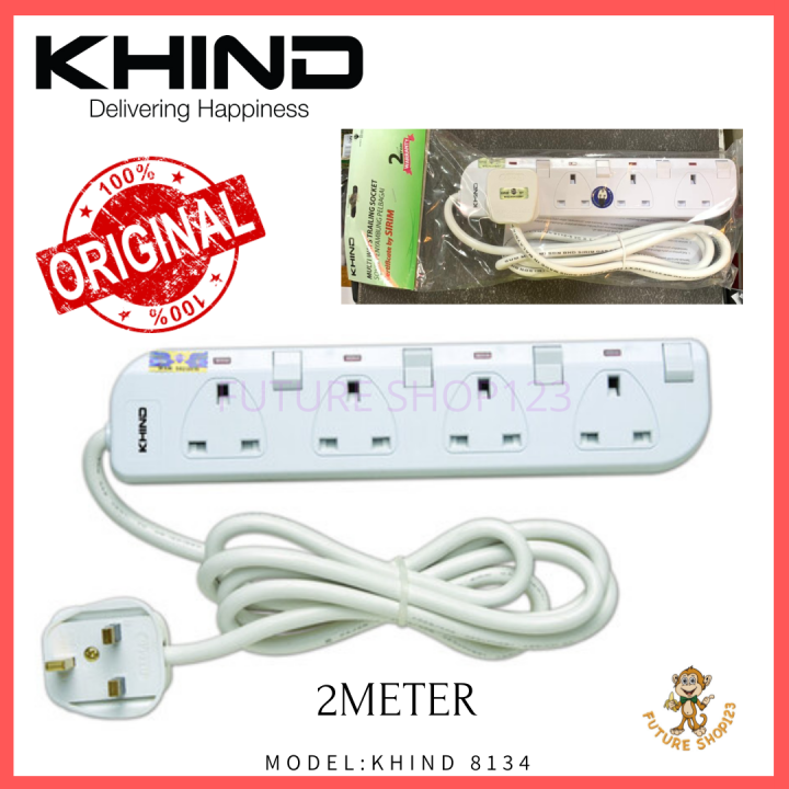 Khind Trailing Socket Ln8134w Lazada