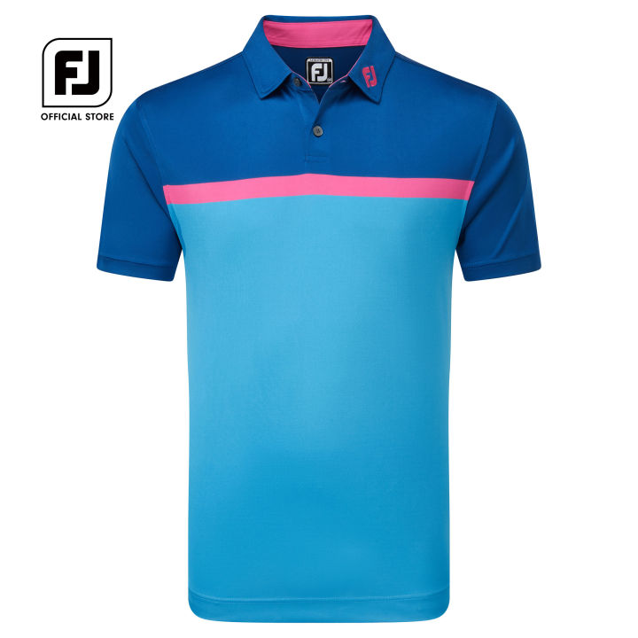 FootJoy FJ ProDry Performance Color Block Self Collar Men's Golf Shirts ...