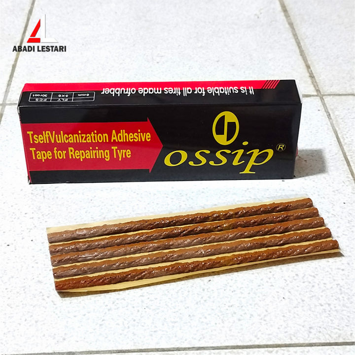 1 BOX ISI 6 PCS TAMBAL BAN REFILL LEM CACING KARET ALAT TUBELESS ...