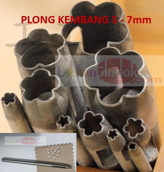 Alat Pelubang/Pembolong/Plong Kulit Bentuk Bunga 7mm - Flower Shape ...