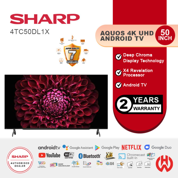SHARP AQUOS 60 INCH 4K UHD ANDROID TV 4TC60DL1X | Lazada