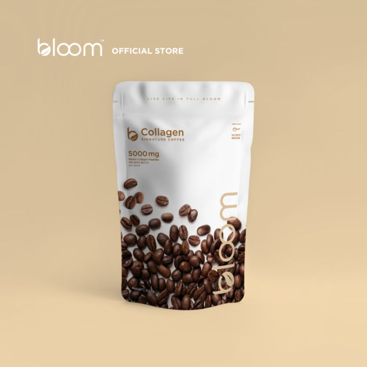 Bloom Collagen Signature Coffee Halal with 5000mg Marine Collagen ...