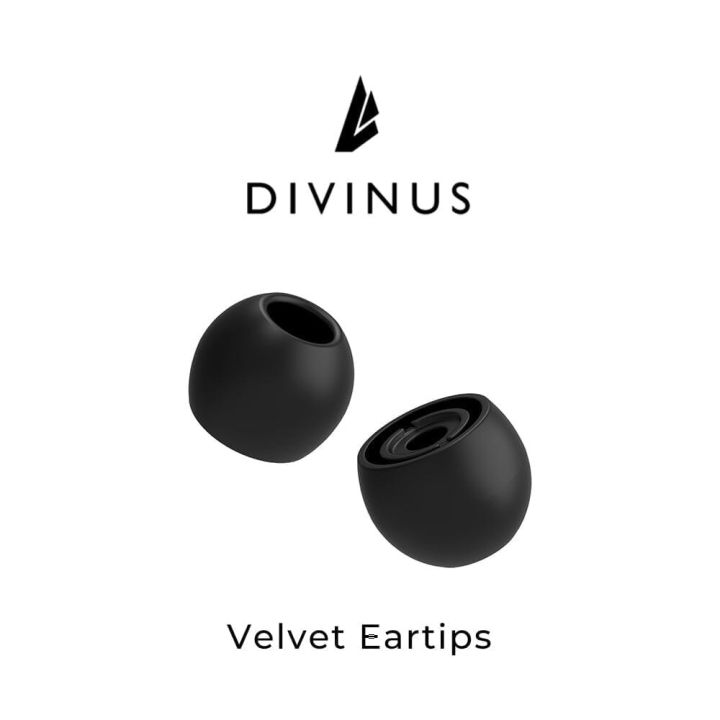 ซิลิโคนปลายหูกำมะหยี่ DIVINUS สำหรับ4.0Mm-6Mm หัวฉีด S/M/L(3คู่) จุกหู ...