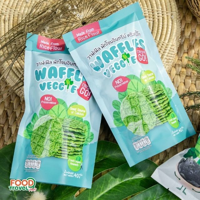 Crispy GO วาฟเฟิลผักโขมอินทรีย์ เซท 4 ซอง | Lazada.co.th