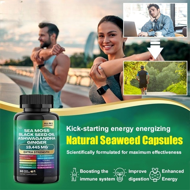 Seaweed Natural Capsules Natural Seaweed Nutritional Capsules sea moss ...