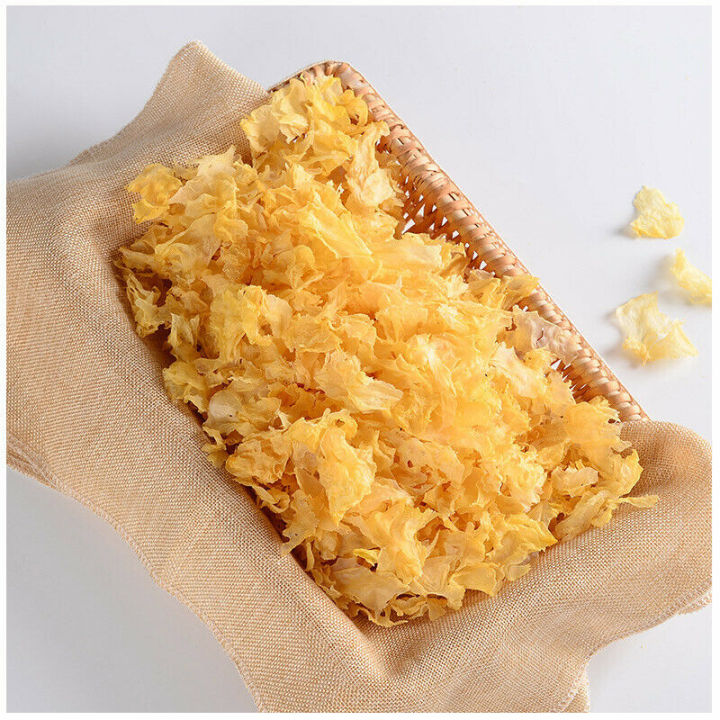 Crushed Sue Bai Mu Er Snow Fungus White Fungus Gutian Serpihan Kulat ...