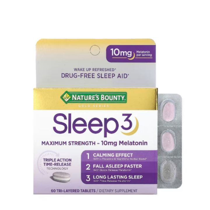 Healthy Choices | Nature's Bounty Sleep 3 Maximum Strength, Drug-Free ...