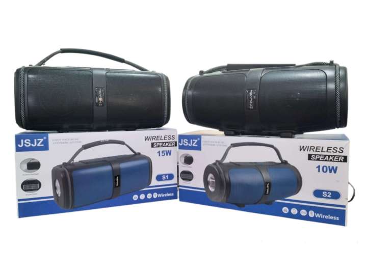 JSJZ S1/S2 PORTABLE WIRELESS BLUETOOTH SPEAKER WITH LED LIGHT AND SOLAR PANEL | Lazada PH