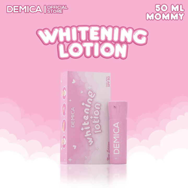 DEMICA Losyen Whitening Lotion 50ml SPF50 Pemutih Moisturizing Ibu ...