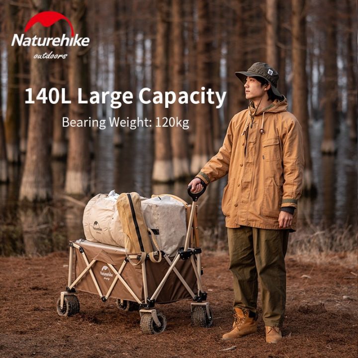 Naturehike TC03 Camping 140L Folding Luggage Push Pull Carrying Cart ...
