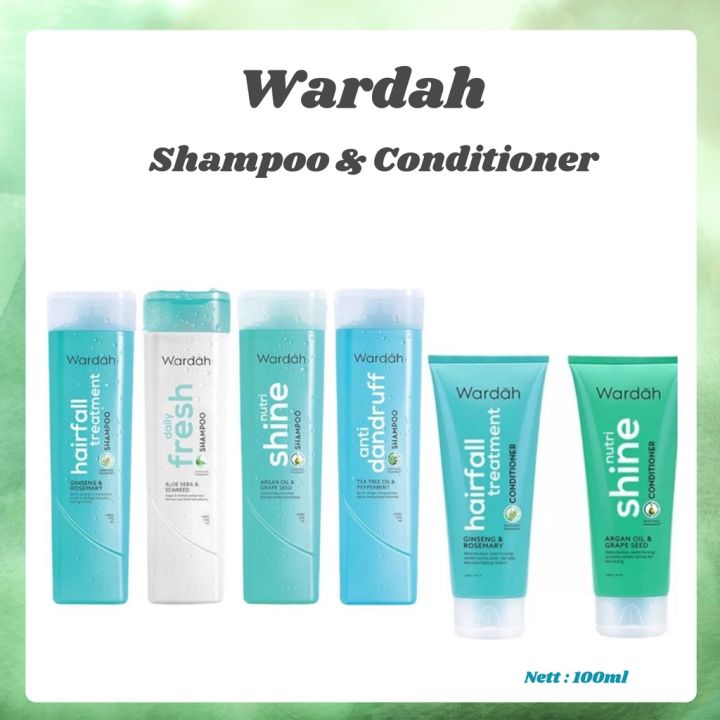 Wardah Shampoo & Conditioner 170ml | Hairfall Treatment | Nutri Shine ...