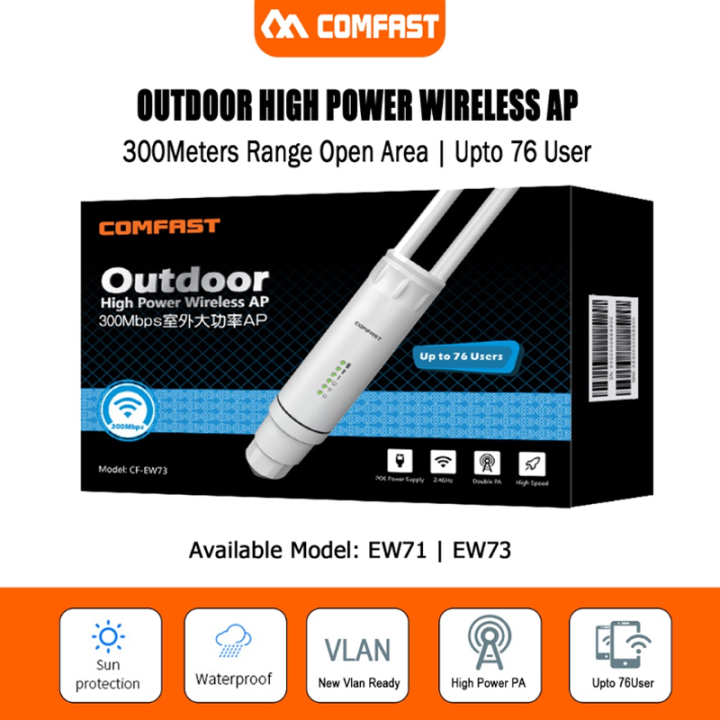 Comfast Ew71 Ew73 High Power Outdoor Ap 300mbps Access Point