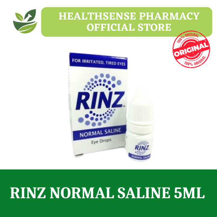 RINZ NORMAL SALINE EYE DROPS 5ML | Lazada