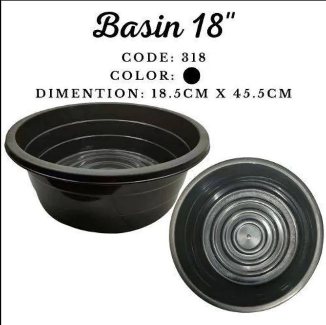 318 black basin/ palanggana/ batsya/ labahan ng damit/ black basin ...