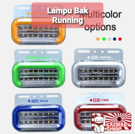 Lampu Bak Truk Lampu LED Bak Plus Sen Running 24v 24 Volt Mobil Truck Truk 2 Mode Nyala | Lazada ...