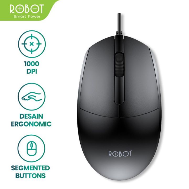 Mouse Robot M120 Kabel USB untuk PC dan Laptop | Lazada Indonesia