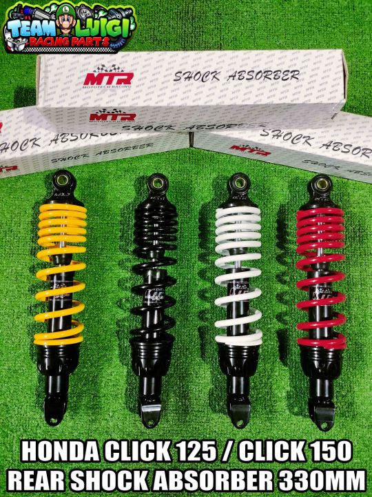 MTR HONDA CLICK 125 / CLICK 150 REAR SHOCK ABSORBER BLACK SERIES 330MM ...