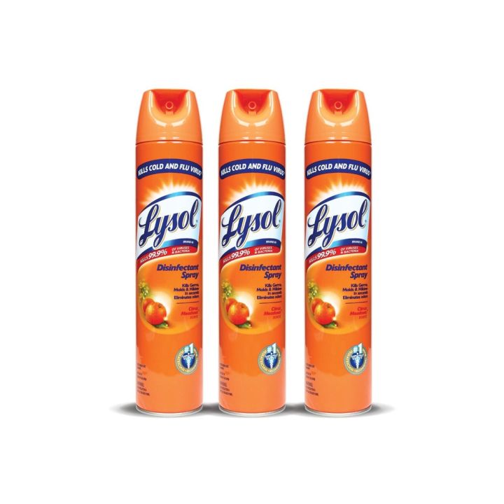 Lysol Disinfectant Spray Citrus Meadows 510GM Triple Pack | Lazada PH