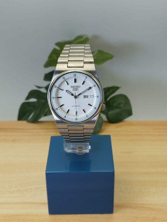 SEIKO 5 Automatic Japan รุ่น SNXM17K1 ช่องบอกวันที่ กล่องคู่มือใบประกัน ...