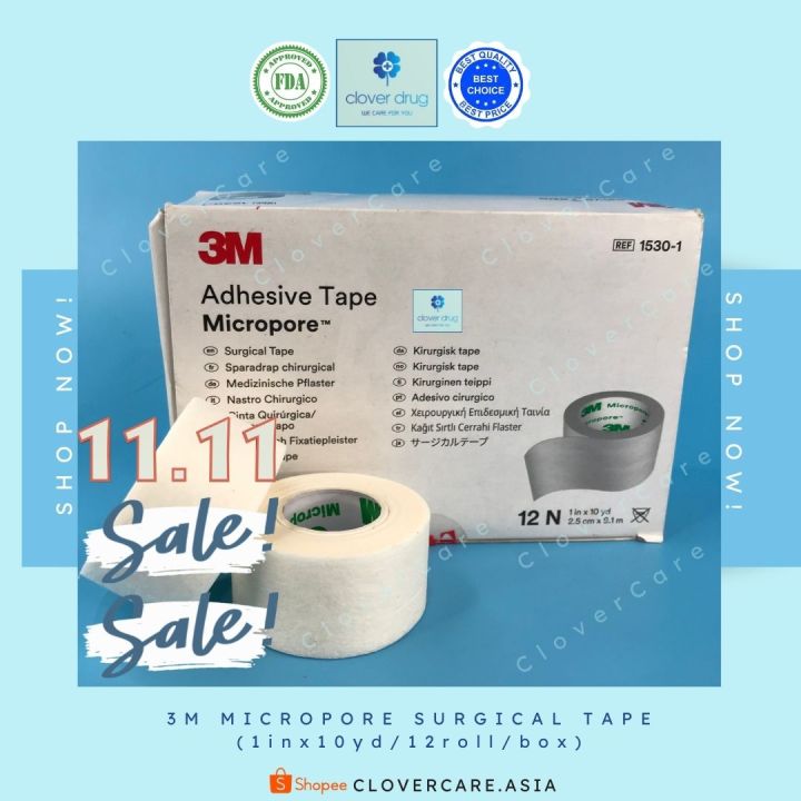 3M Micropore Tape (12rolls/box) | Lazada PH