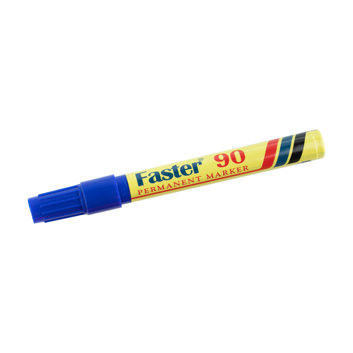 Faster Permanent Marker Broad Blue 90 (12pcs) | Lazada PH