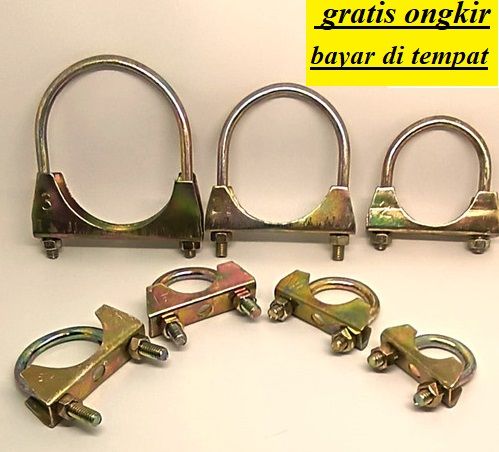 KLEM KNALPOT / KLEM PIPA / KLEM U /KLEM SERBAGUNA SEMUA UKURAN | Lazada ...