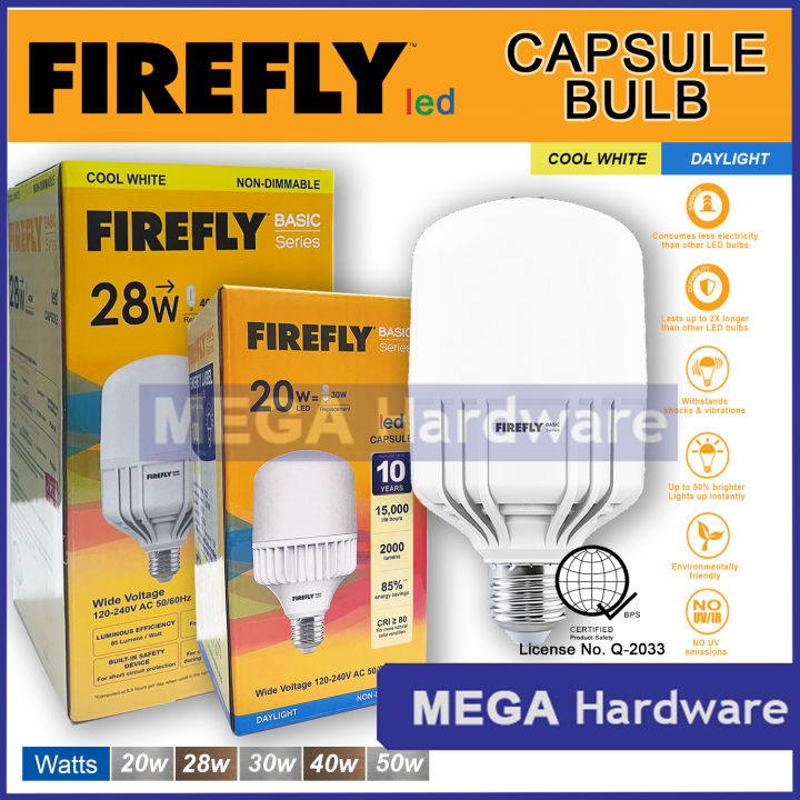 Firefly LED Capsule Bulb 20W 28W 30W 40W 50W Watts (Daylight or Cool ...