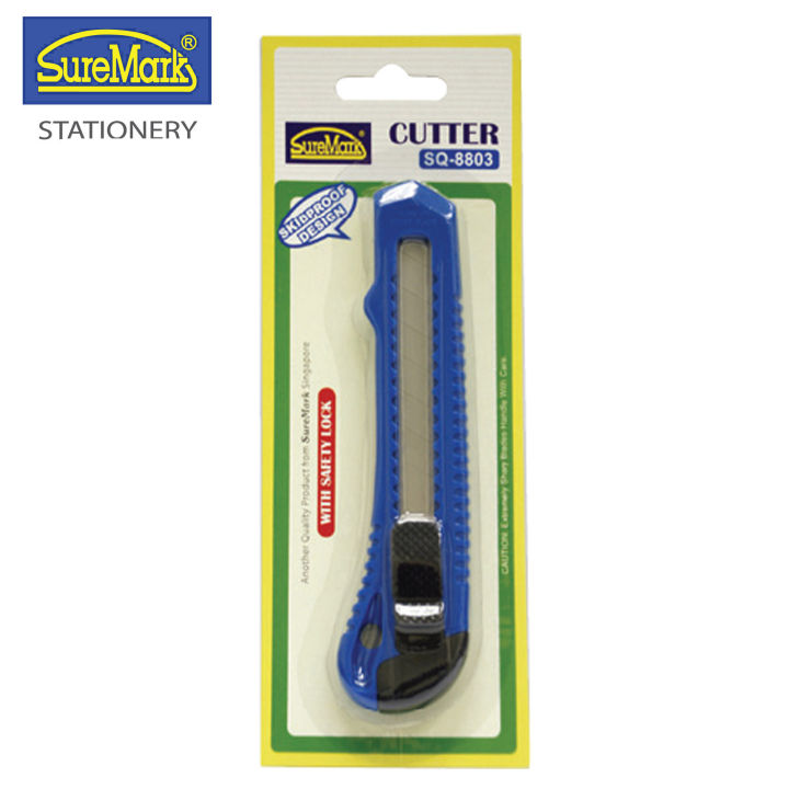 Suremark Cutter With 18 mm Blade & Safety Lock - 5 pcs | Lazada Singapore