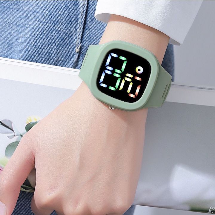 KAIHUA Jam Tangan LED Digital Pria Wanita Rubber Electronic Fashion ...