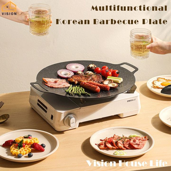 Vision Korean Barbecue Pan Maifan Stone Baking Pan Plate Non-Stick ...