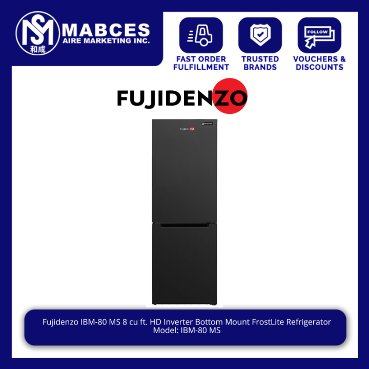 Fujidenzo IBM-80 MS 8 cu ft. HD Inverter Bottom Mount FrostLite ...