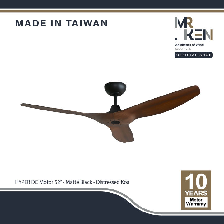 MR.KEN Ceiling Fan Model HYPER DC Motor พัดลมเพดาน ขนาด 52" พร้อมรีโมท ...
