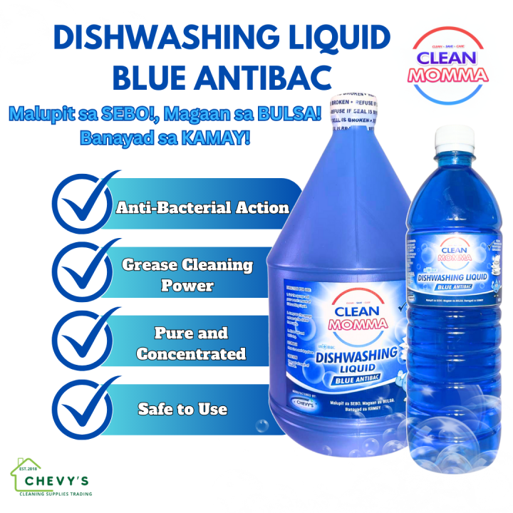 Dishwashing Liquid 1 Gallon (Blue Antibac) / Dishwashing Liquid Blue ...