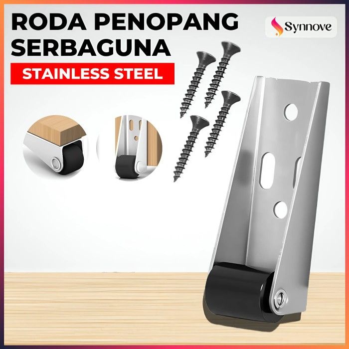 Roda Kaki Meja Door Seal Bawah Pintu Stainless Steel Roda Pintu Roda ...