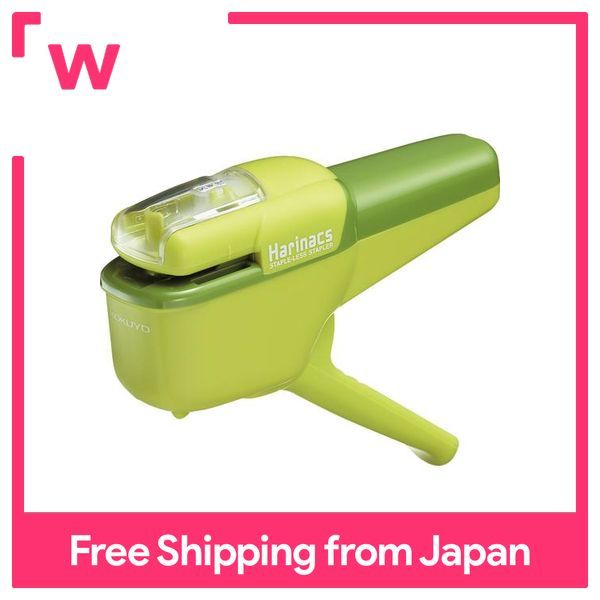 KOKUYO Needle-less Stapler Harinacs Handy 10 Sheets Binding Green SLN ...