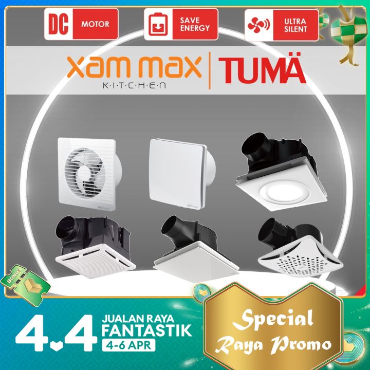 Tuma Ventilation Fan DC Motor Glass / Wall Mounted / Captain / Bavaria ...