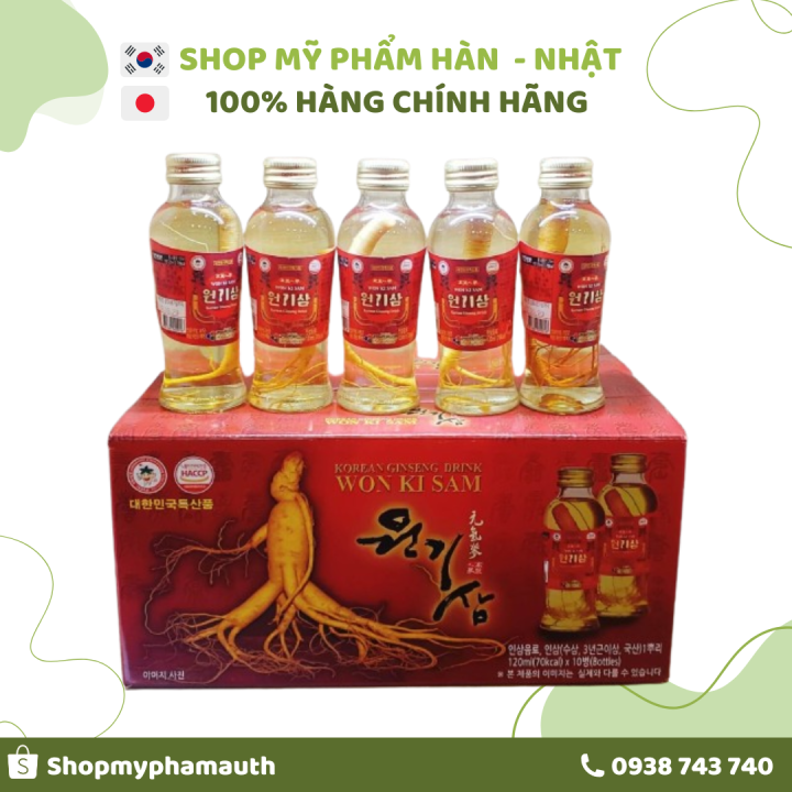 Nước uống hồng sâm có củ Won Ki Sam Hàn Quốc | Lazada.vn