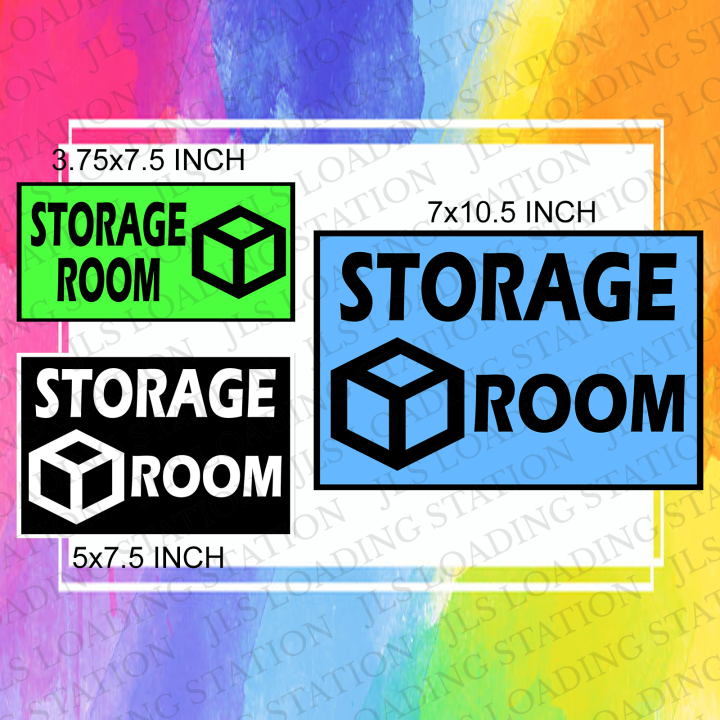 STORAGE ROOM (LAMINATED/PVC) SIGNAGE | Lazada PH