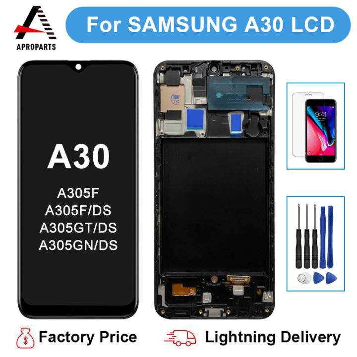 6.4''LCD Display For Samsung Galaxy A30 A305F Touch Screen 100% Tested ...