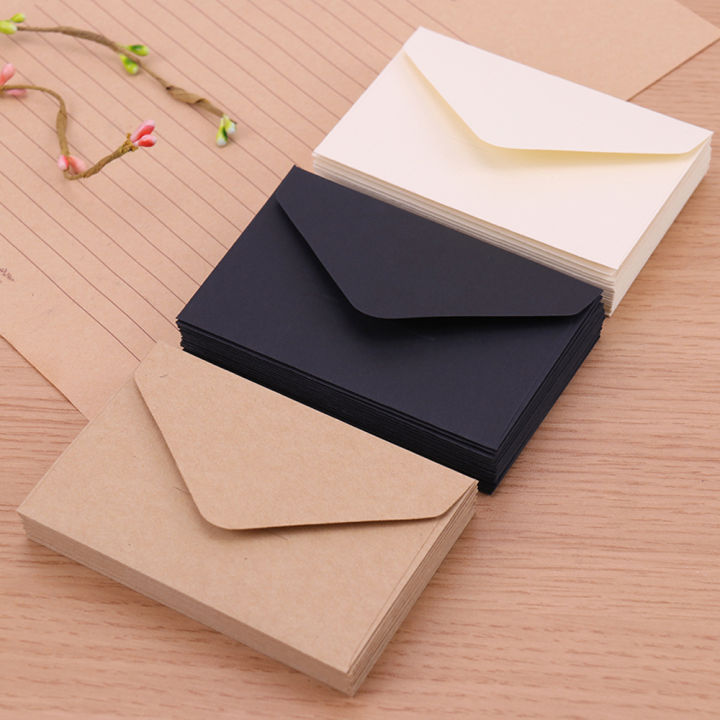 LEIFNYDI Wedding 20PCS Kraft Paper Mini White Message Card Blank ...