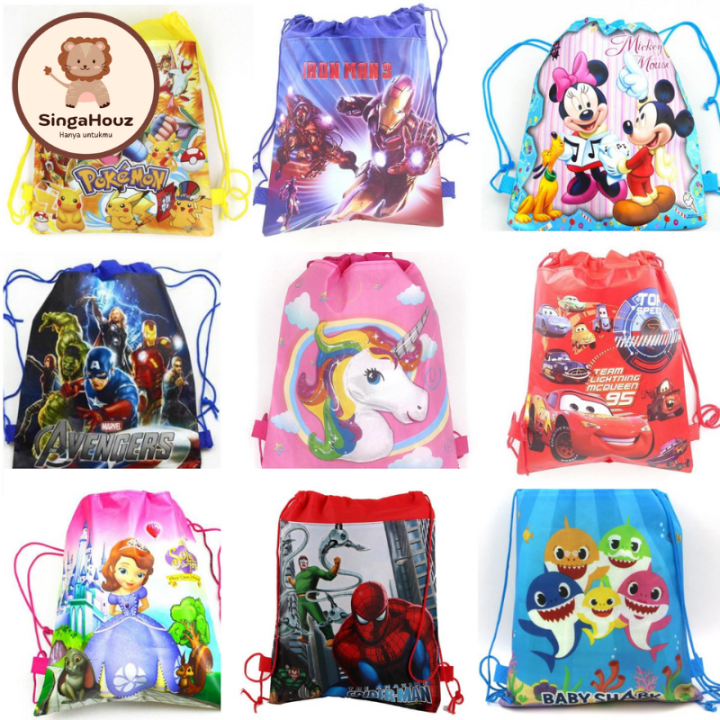 ⚡NEW ITEM⚡ Fabric Drawstring Backpack Econic Loot Bag Goodies Children ...
