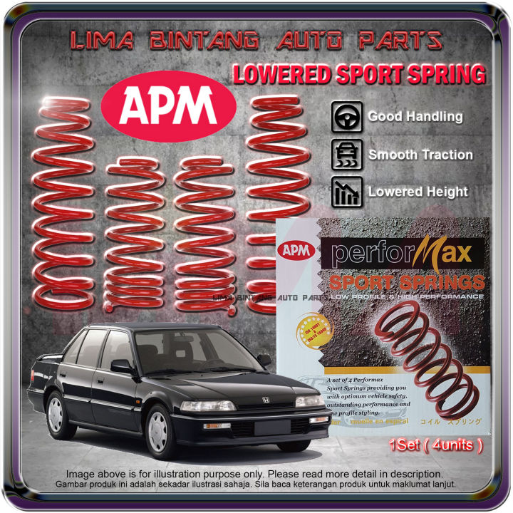 Honda Civic EF SH4 Sport Spring , Lower Coil Spring Apm Performax (1987 ...