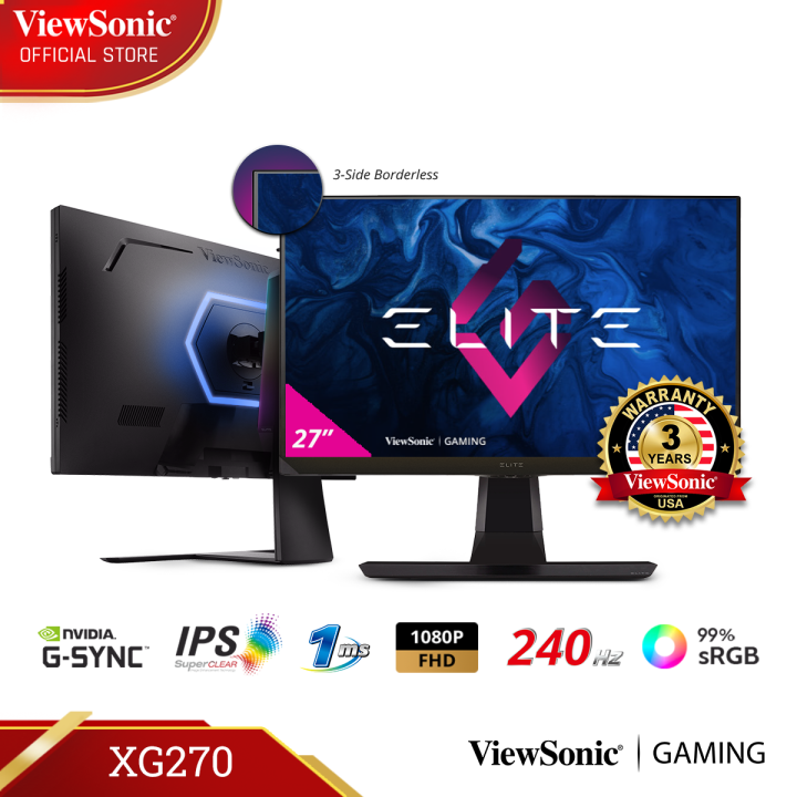 ViewSonic XG270 27" 1ms, 240 Hz IPS Gaming Monitor | Lazada Indonesia