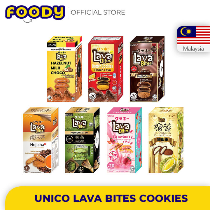 Malaysia Unico Lava Bites Center Filled Cookies Biscuits 马来西亚 Lava ...