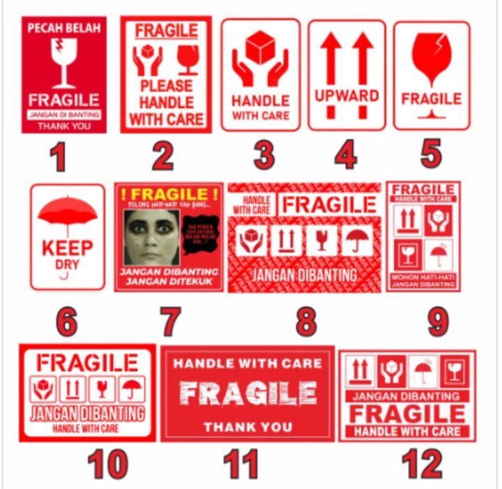 stiker fragile / STICKER FRAGILE | STIKER JANGAN DIBANTING LUCU ...