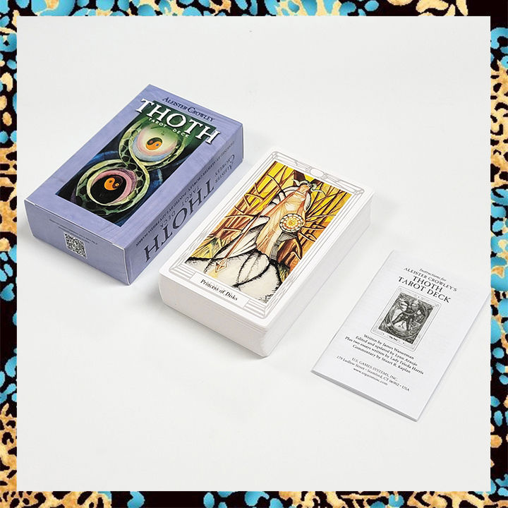 Crowley Thoth Tarot Card Deck | with Paper Guide Book | Standard Big ...