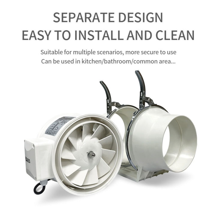 Exhaust Fan Turbo Duct Exhaust Fan Inclined Flow Booster Fan | Lazada PH